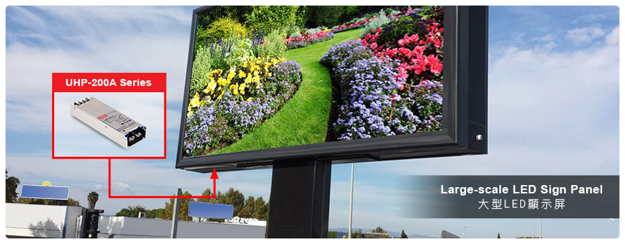 UHP-200A Series~ 200W Ultra Low Profile, Slim Design Sign Panel Power ...