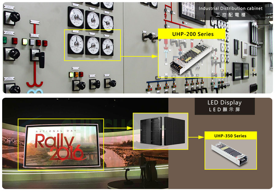 UHP-200/350 Series~200W/350W Ultra Slim High Efficiency Power Supply ...