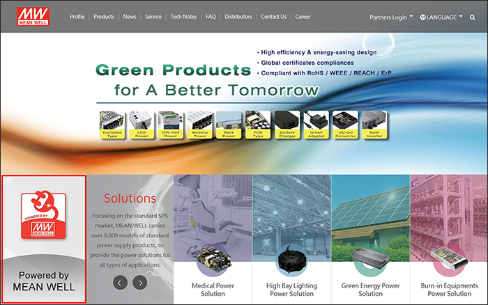 "Powered by MEAN WELL” English website is officially launched -MEAN ...