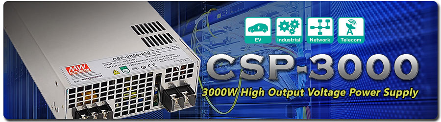 CSP-3000 Series 3000W High Output Voltage Power Supply -MEAN WELL ...
