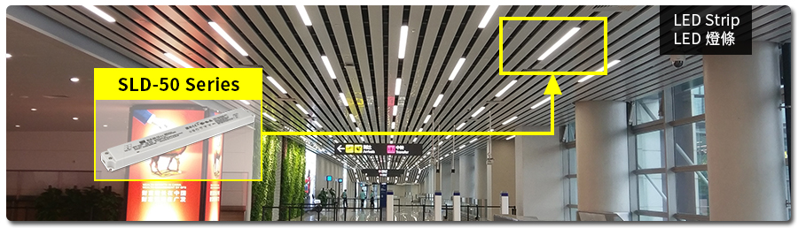 SLD-50 Series 50W Slim and Linear Type LED Driver -MEAN WELL Switching ...