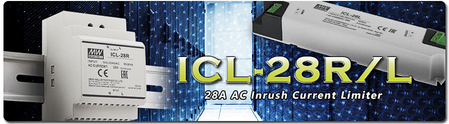 ICL-28R/L Series 28A AC Inrush Current Limiter -MEAN WELL Switching ...