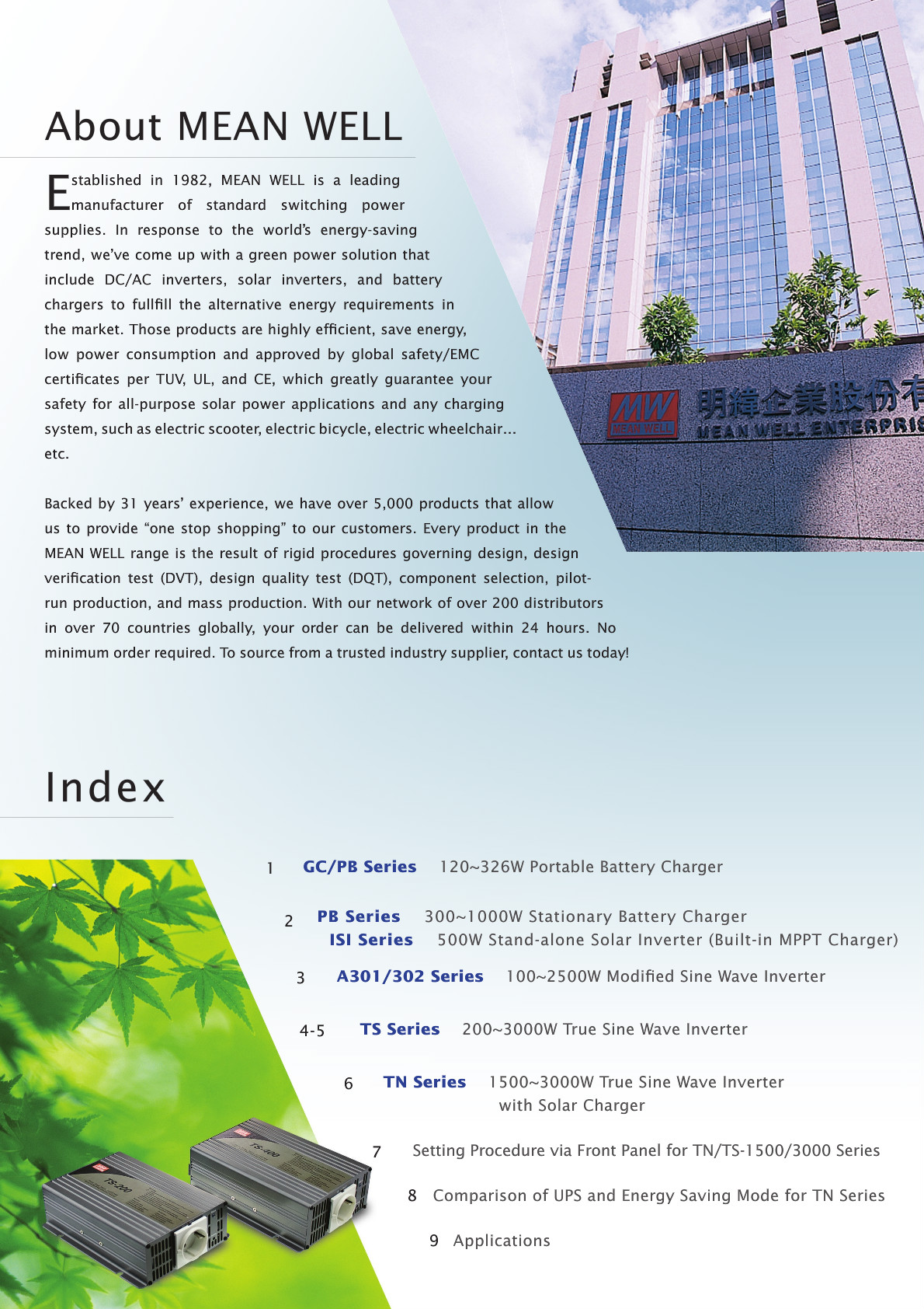 MEAN WELL INVERTER PRODUCTS